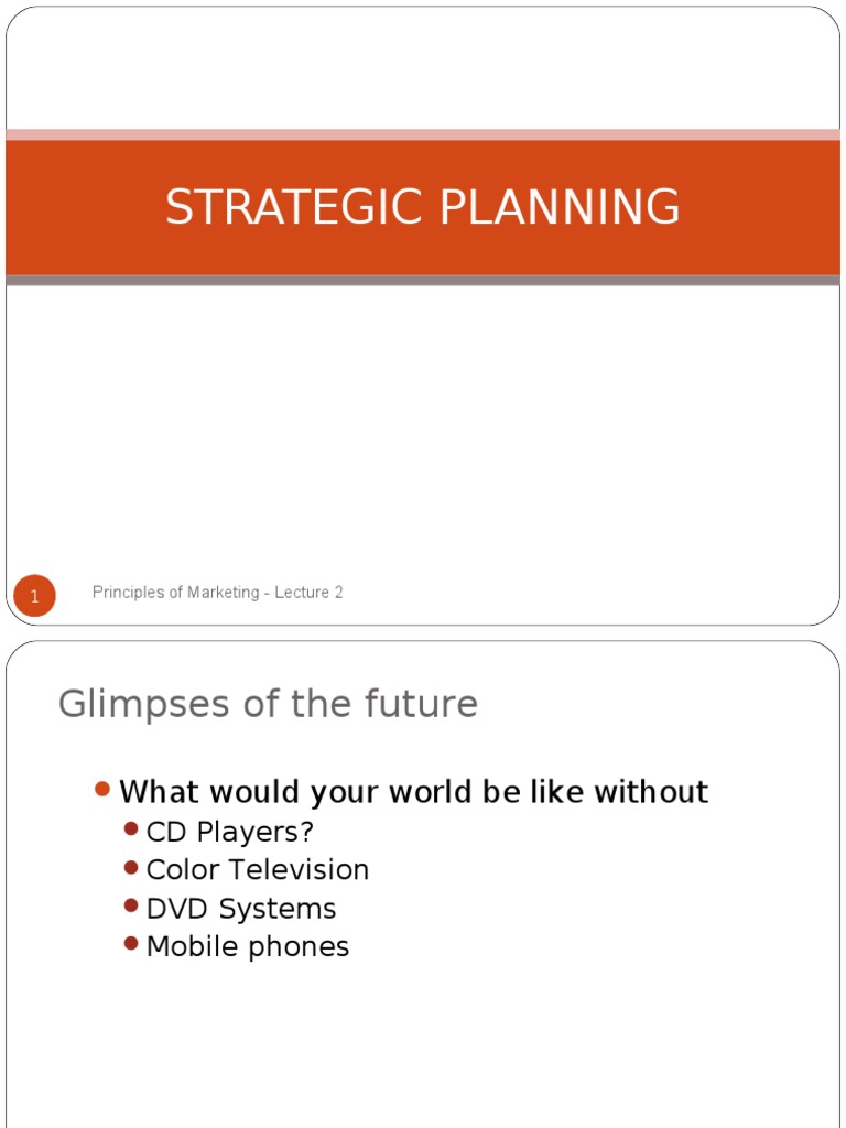 Lecture 2 - Company & Marketing Strategy | PDF | Strategic Planning ...