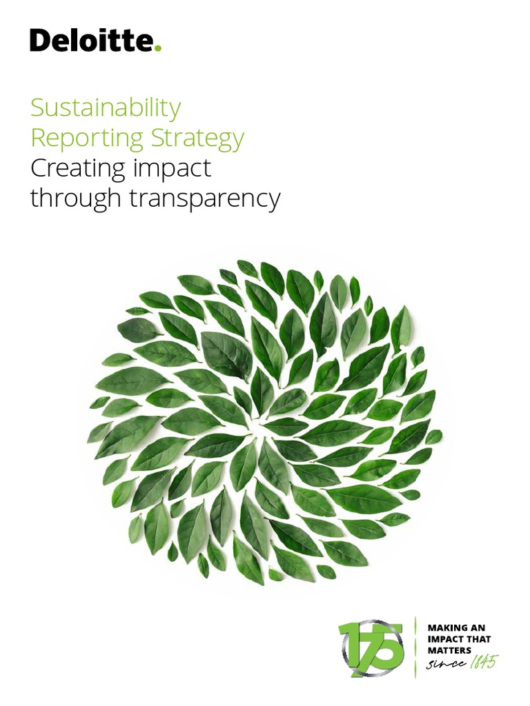Sustainability Reporting Strategy Creating Impact Through Transparency
