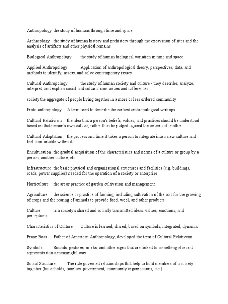 Anthropology Test #1 | PDF | Anthropology | Bipedalism