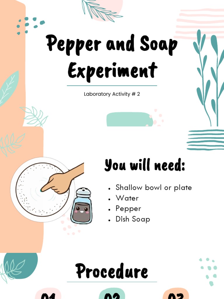 Pepper and Soap Experiment | PDF