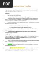 Analysis Outline Template | PDF