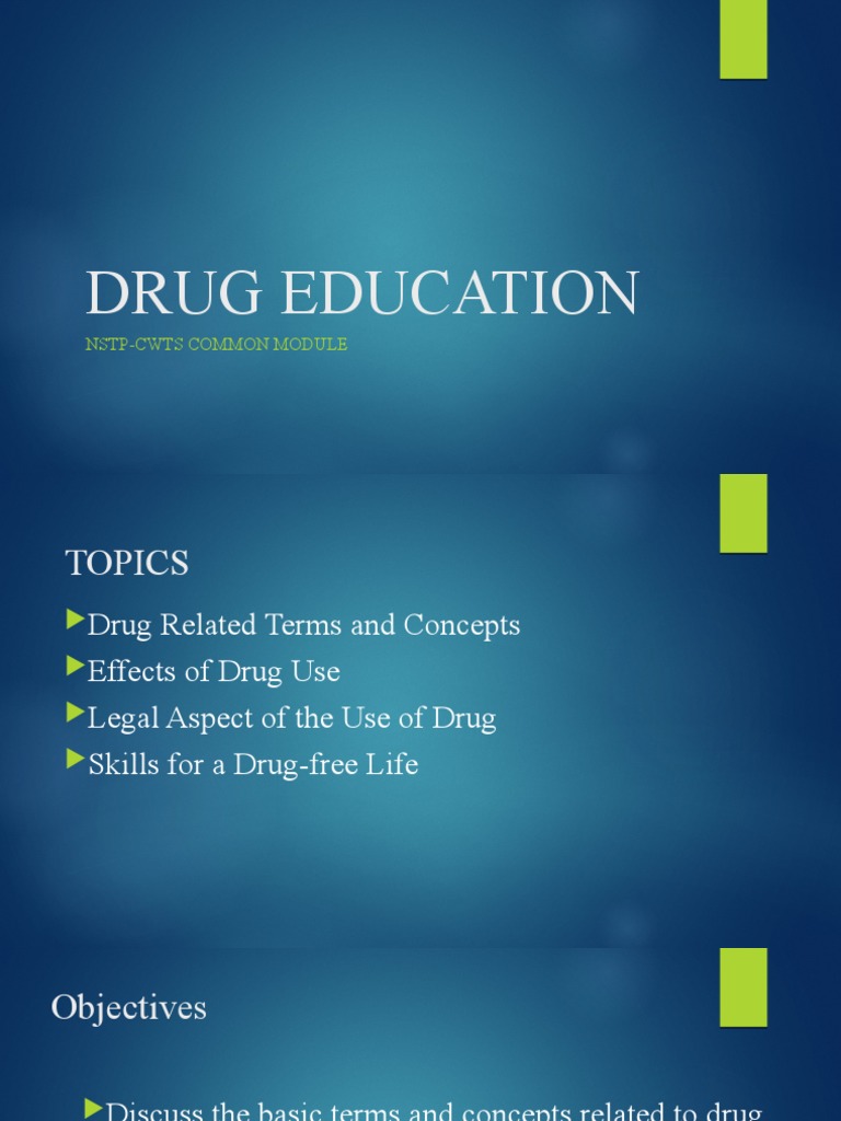 Drug Education: Nstp-Cwts Common Module | PDF | Substance Abuse ...