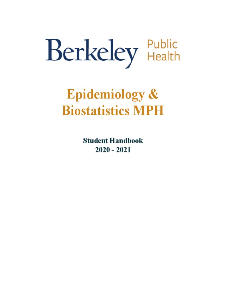 Epi - Bio MPH (2 Year) Student - 2020-2021 Version | PDF | Epidemiology ...