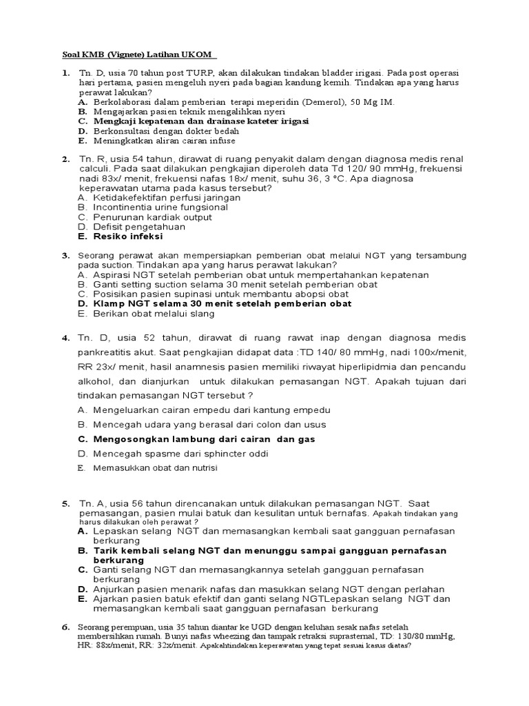 Soal KMB Vignete | PDF