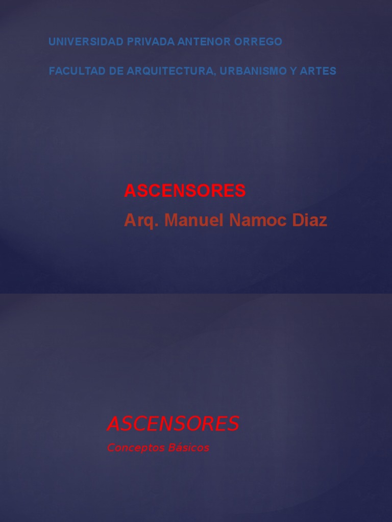 Calculo de Ascensores | PDF | Ascensor | Máquina elevadora