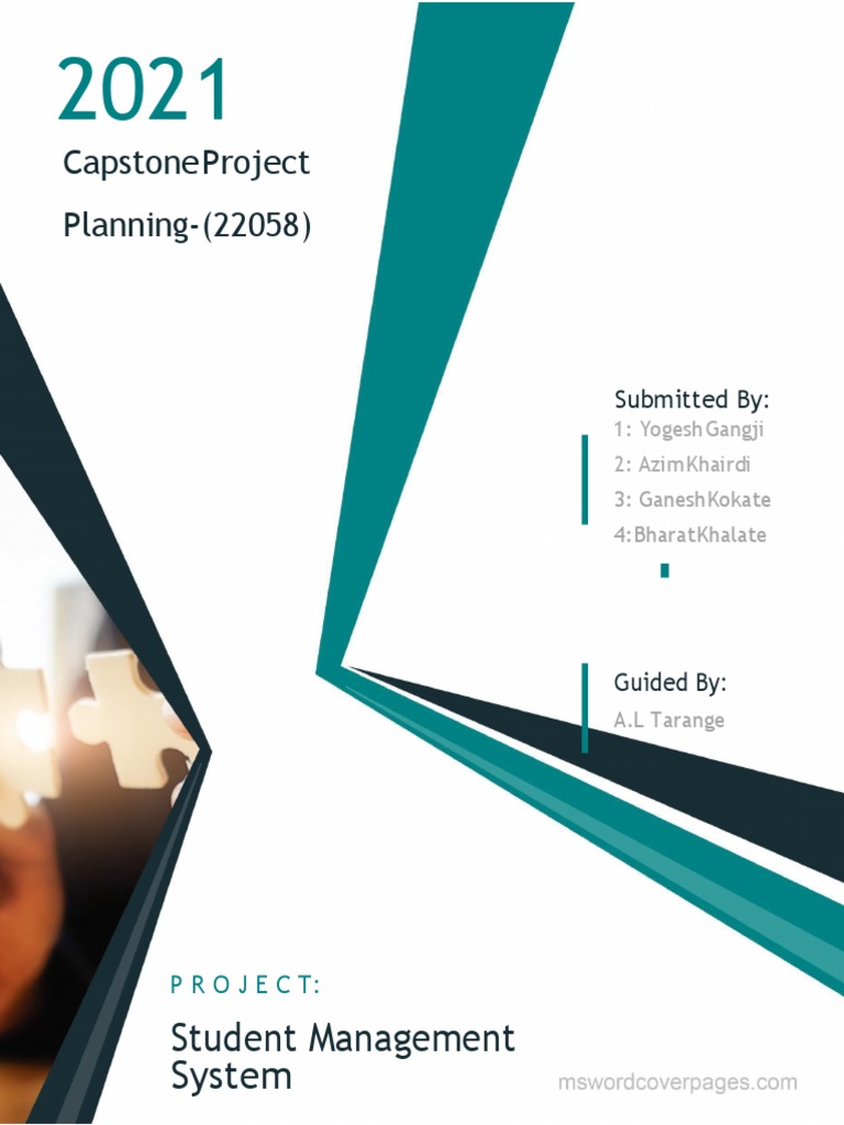 Capstone Project Planning - (22058) : Student Management System | PDF ...