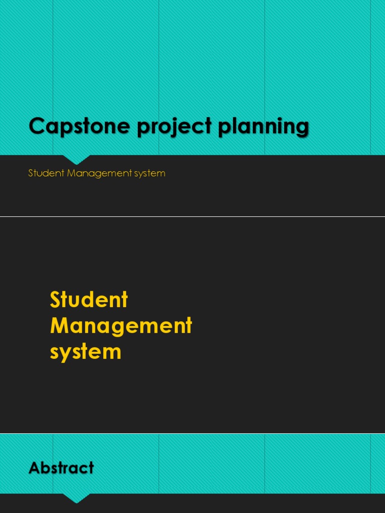 Capstone Project Planning: Student Management System | PDF | Websites | Php