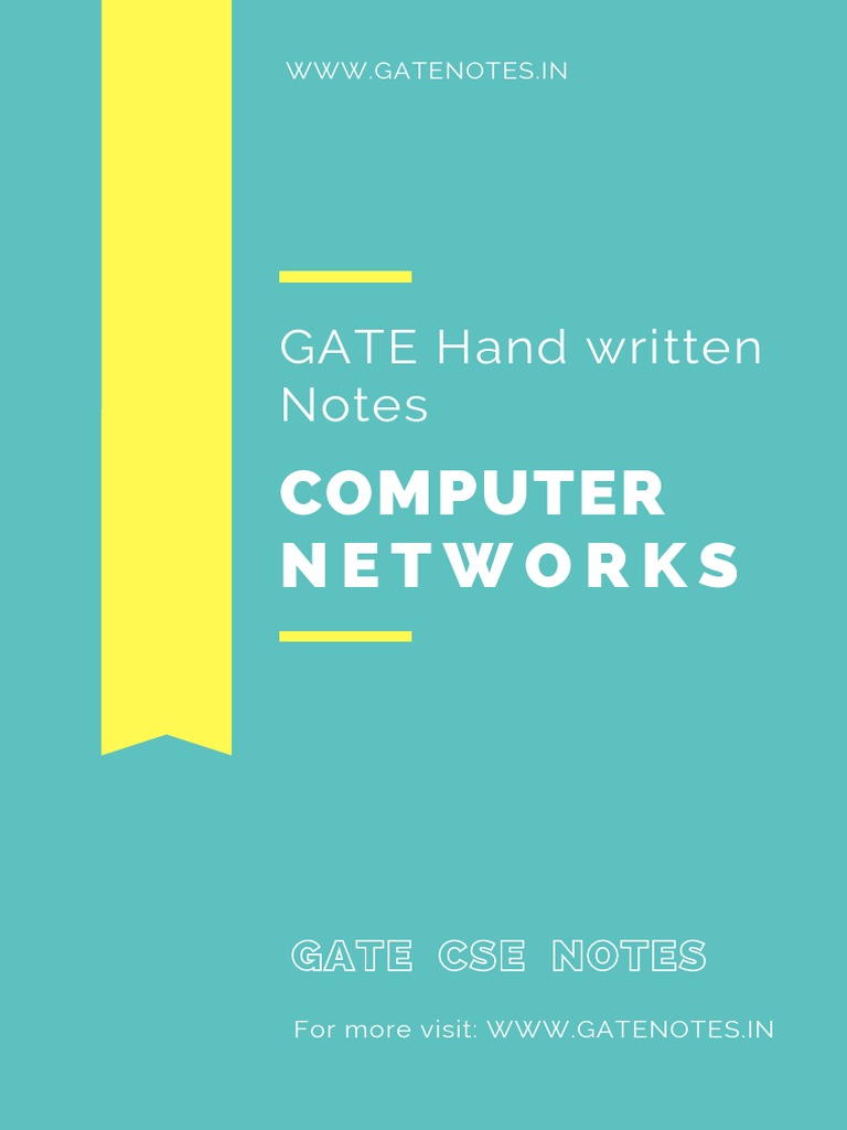 GATE NOTES - Computer Networks(s) - Optimize | PDF
