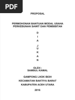 Proposal Permohonan Bantuan Dana Modal Usaha Lengkap | PDF