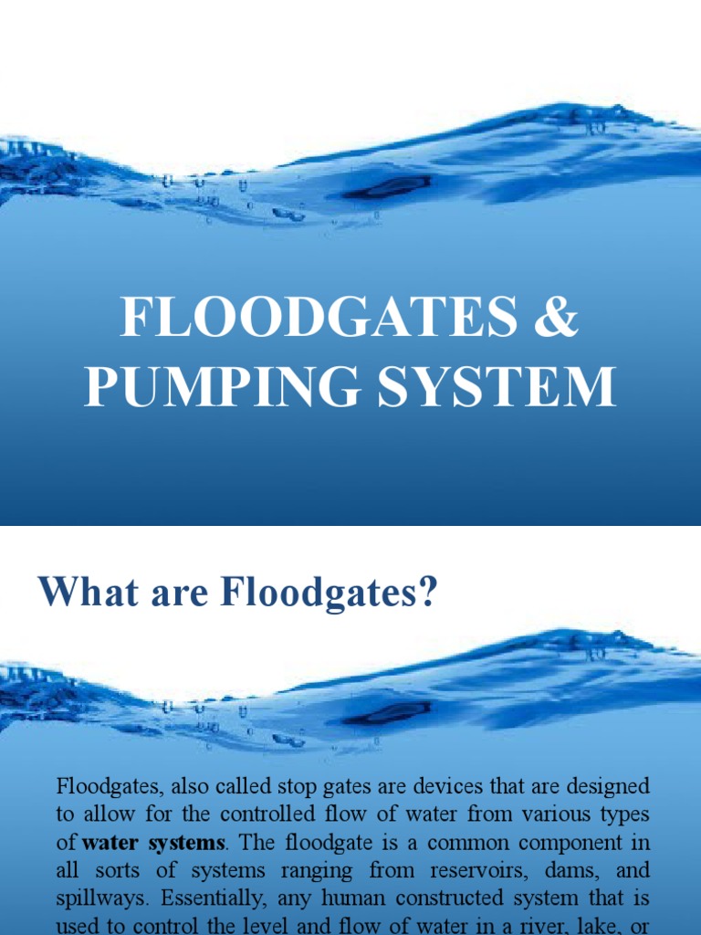 Understanding Floodgates and Pumps | PDF | Pump | Chemical Engineering