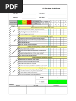6s Audit Checklist | PDF | Personal Protective Equipment | Safety