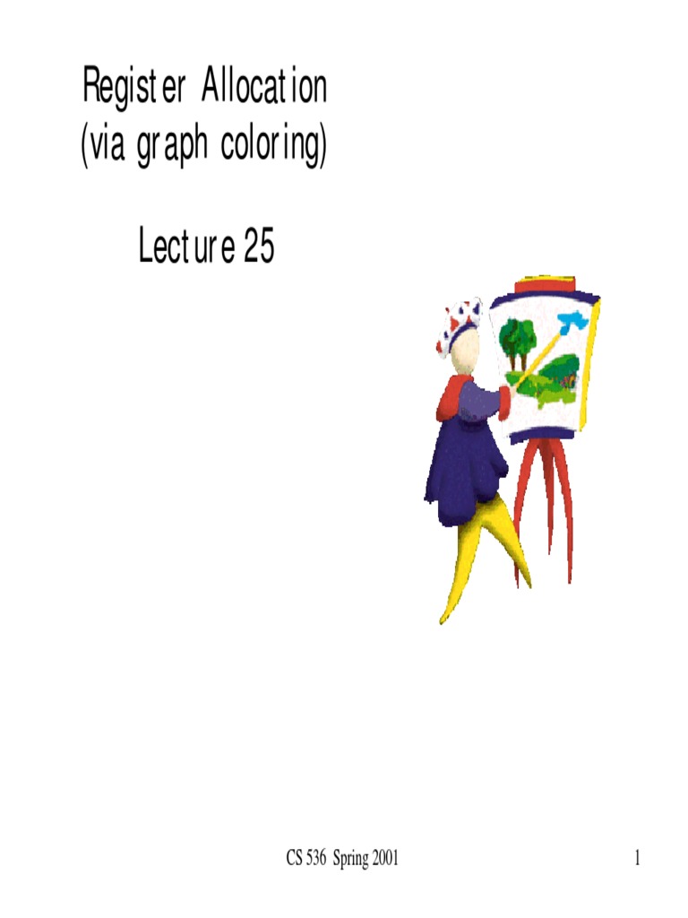 Register Allocation via Graph Coloring | PDF | Cpu Cache | Program Optimization