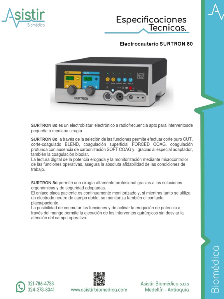 FT Electrocauterio SURTRON 80 | PDF
