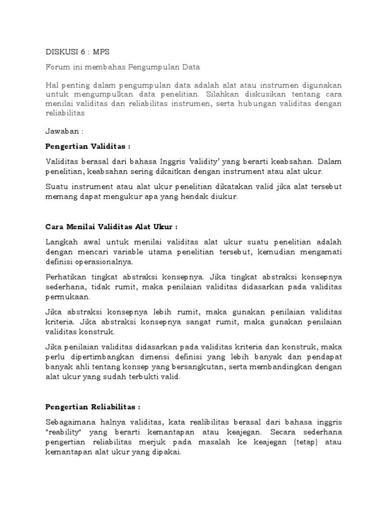 Diskusi 6 Mps | PDF
