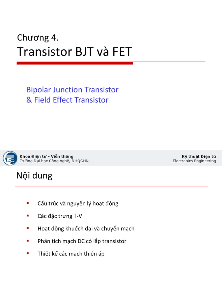 Transistor BJT - FET | PDF