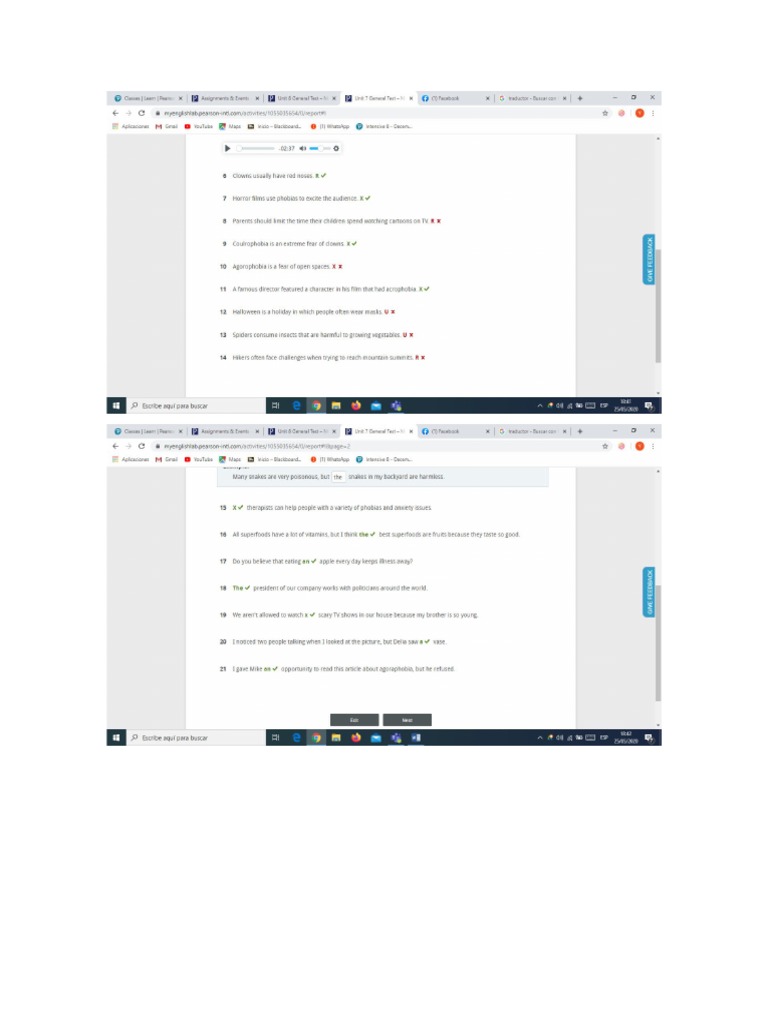 Exam Summit 2 - Unit 7 and 8 | PDF