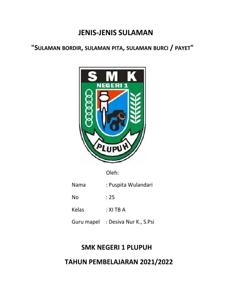 10 Jenis Sulaman Kreatif | PDF | Griya & Taman | Seni