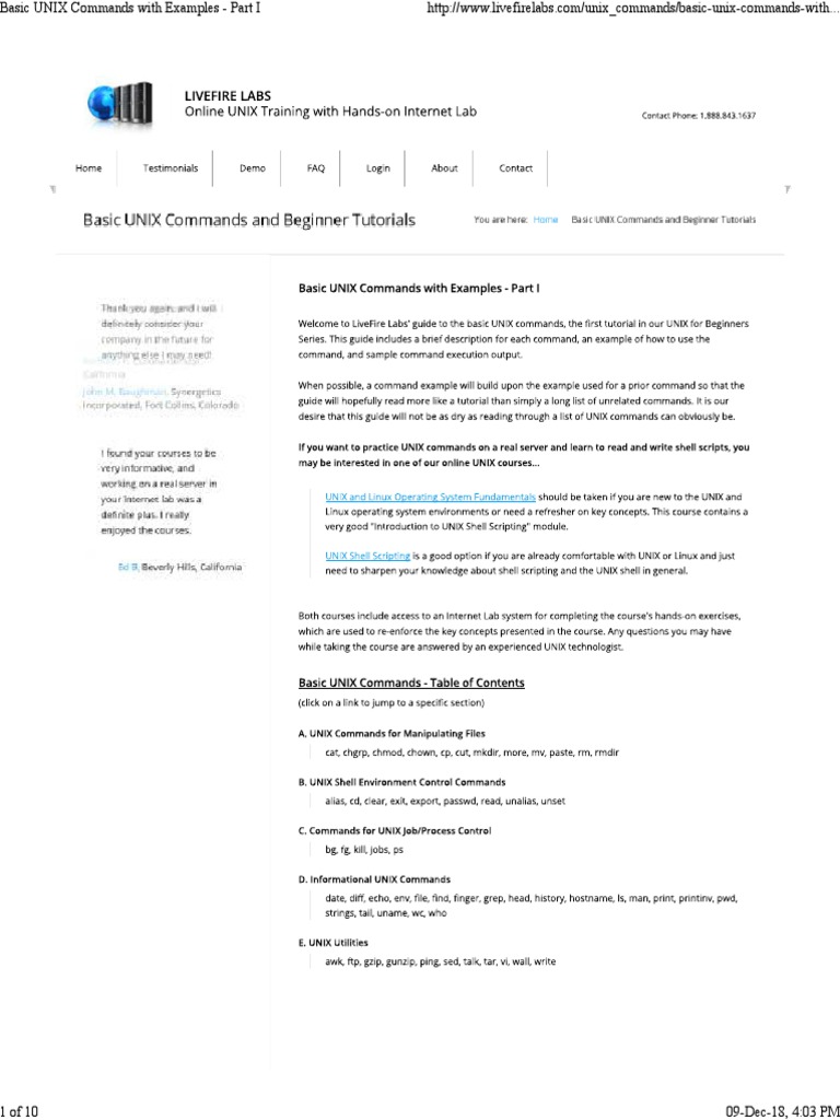P - Basic UNIX Commands With Examples - Part I | PDF | File Transfer ... P - Basic UNIX Commands With Examples - Part I | PDF | File Transfer ...