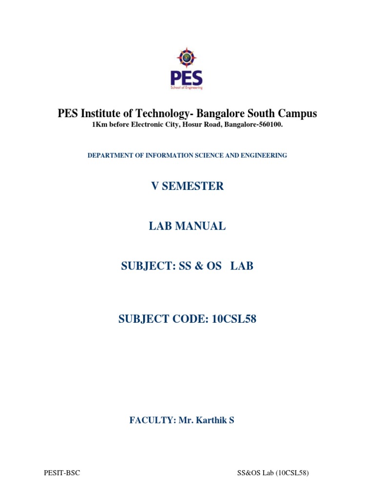 SS&OS LABORATORY Lab Manual | PDF | Parameter (Computer Programming) | Parsing