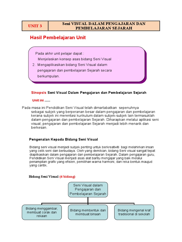 Integrasi Seni Visual dalam Sejarah | PDF | Griya & Taman | Seni