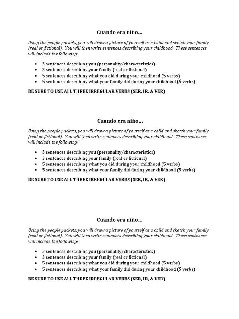 Childhood Reflections and Descriptions | PDF