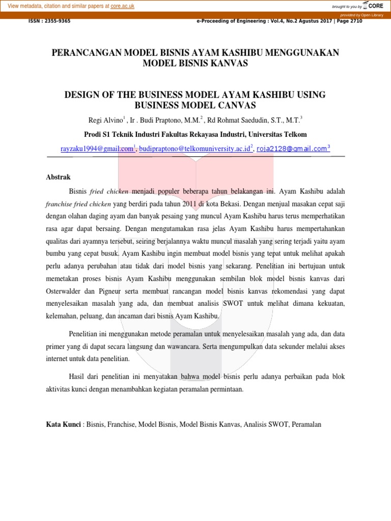 Contoh BMC Kwu | PDF