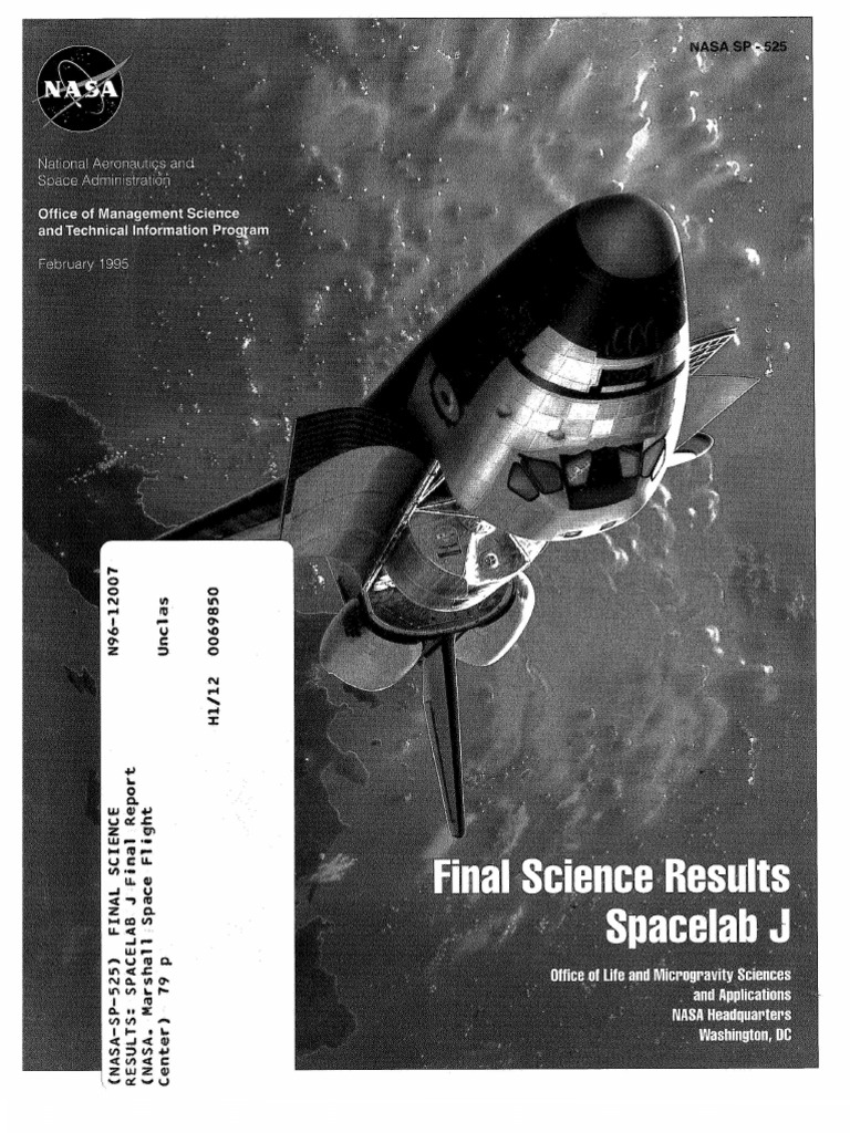 Final Science Results Spacelab J (STS-47) | PDF | Incandescent Light ...