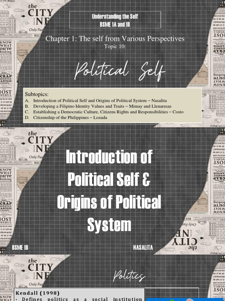 Topic 10 Political Self | PDF | Naturalization | Citizenship