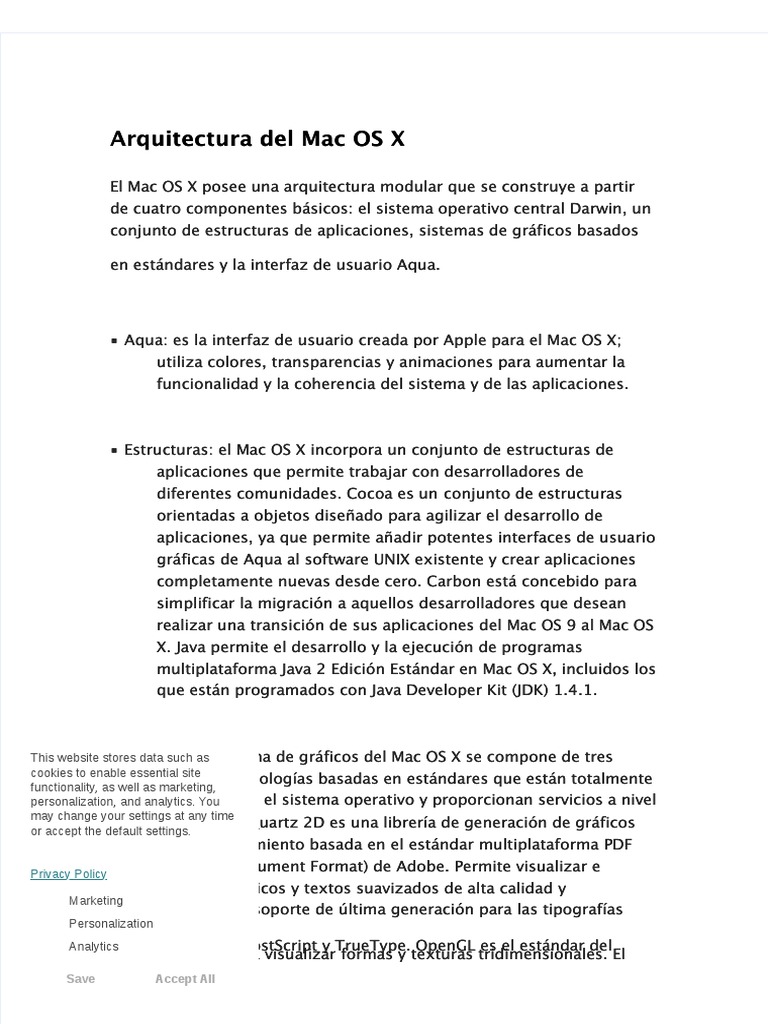 PDF Arquitectura Del Mac Os X - Compress | PDF | Mac OS | Java ...