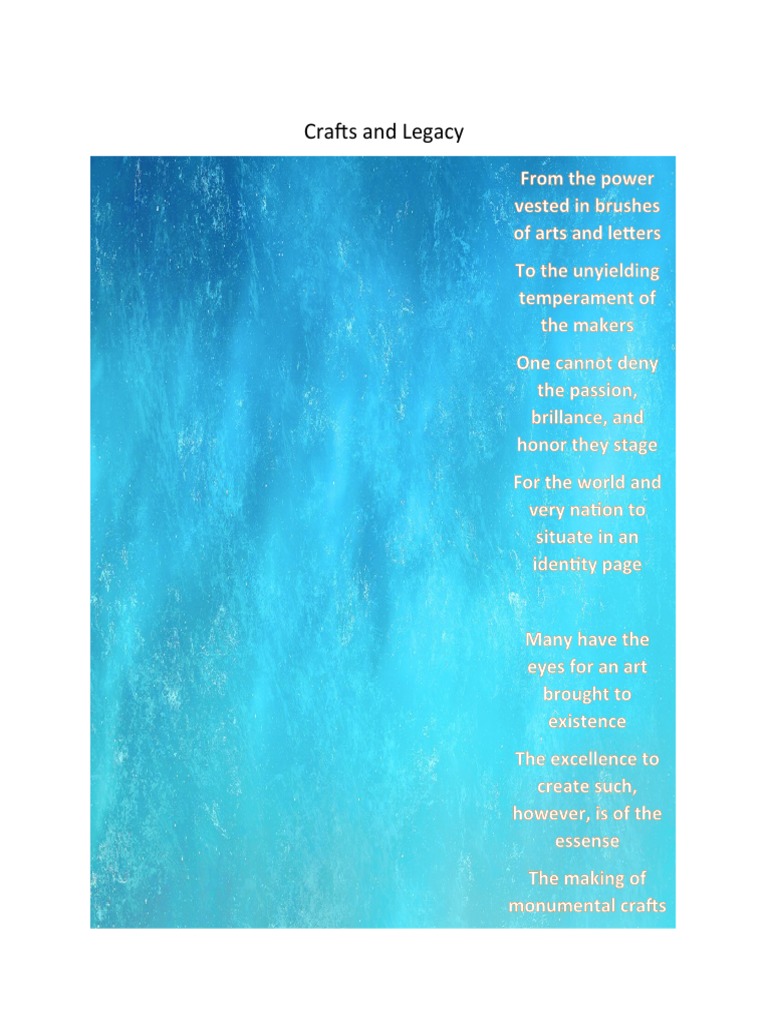 Cpar Ww3 Poem | PDF