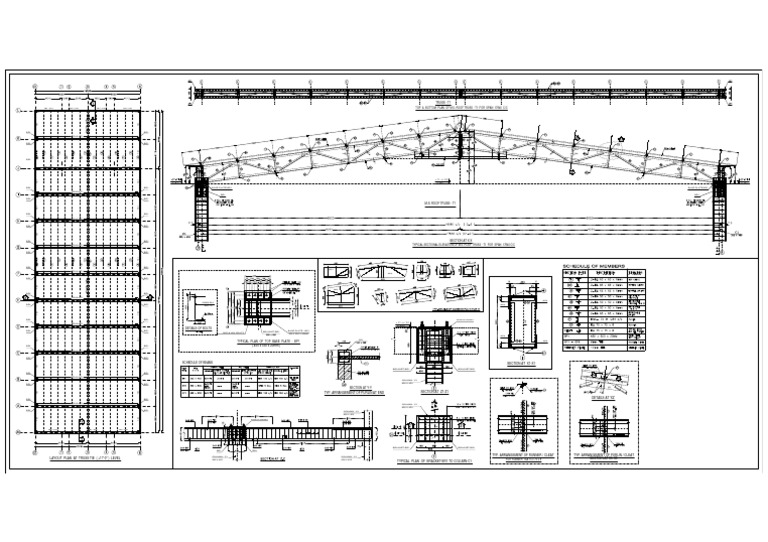 Truss Reference Drawing | PDF | Architectural Elements | Structural ...