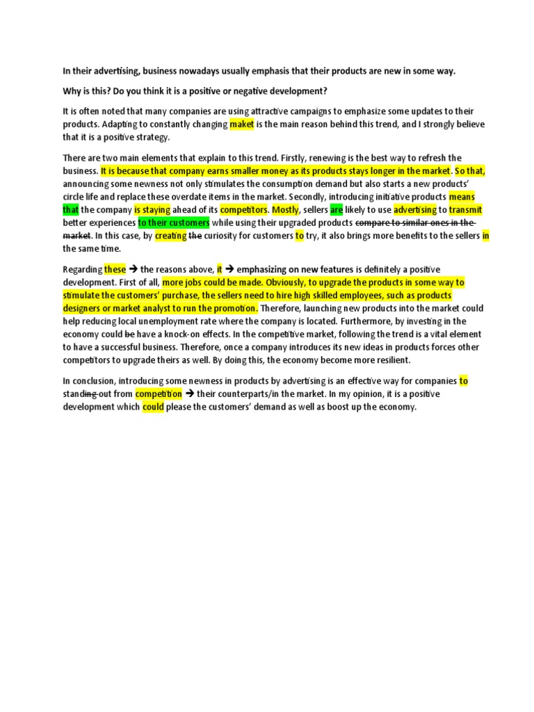(22-09) Writing 6 - Cam 16 Test 2 | PDF | Business
