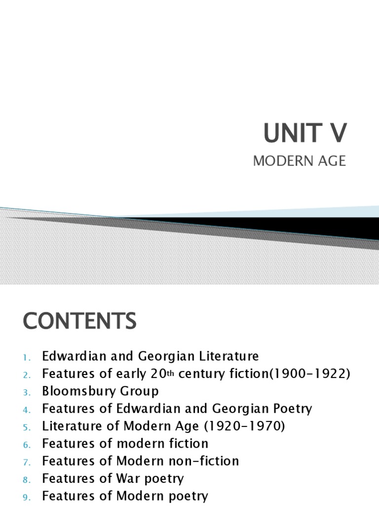 Modern Age | PDF | Bloomsbury Group | Modernism