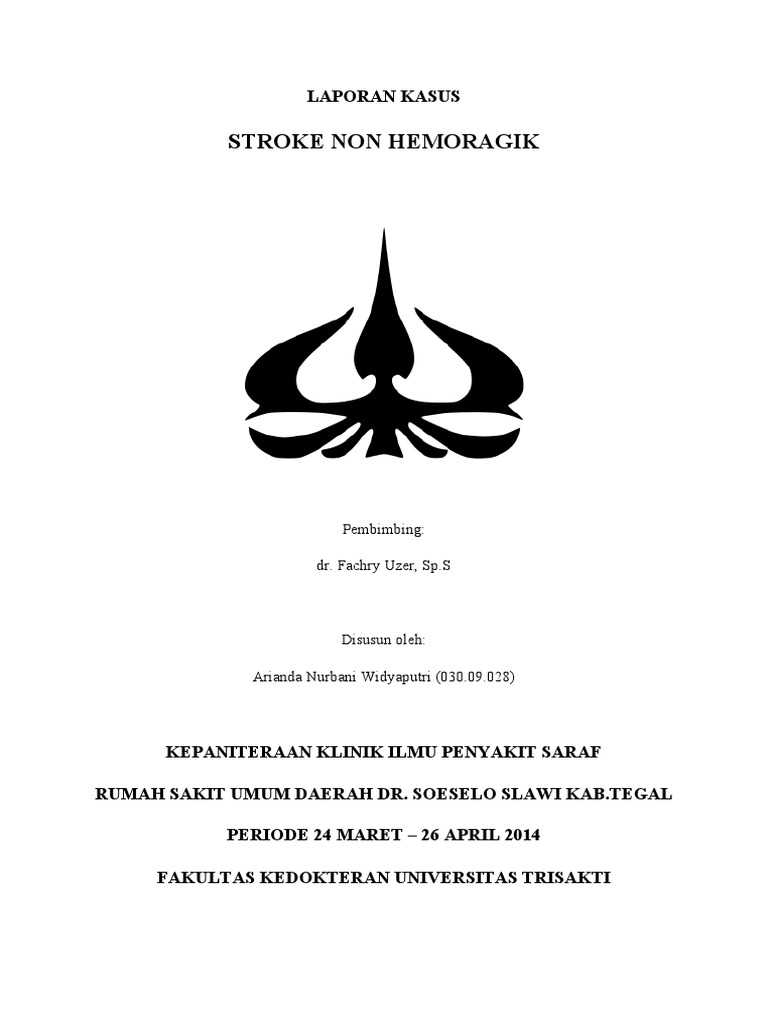 (PDF) LAPORAN KASUS Stroke Non Hemoragik - Compress | PDF
