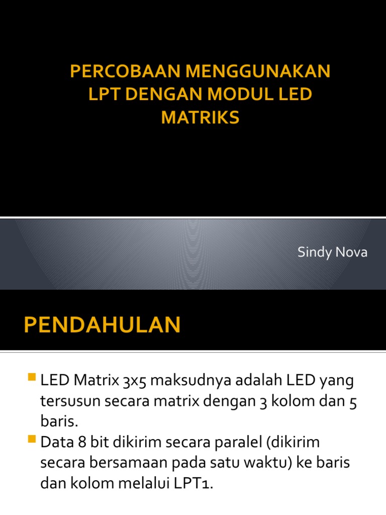 Led Matriks | PDF