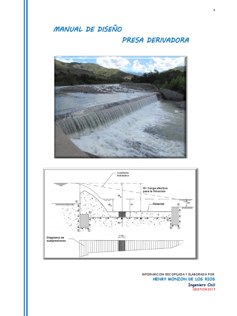 Guia Presa Derivadora | PDF | Represa | Reservorio