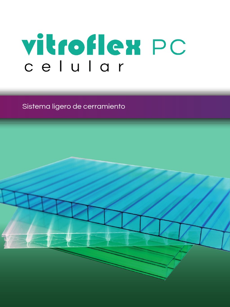 Catálogo Vitroflex PC Celular | PDF | Aislamiento térmico | Aluminio
