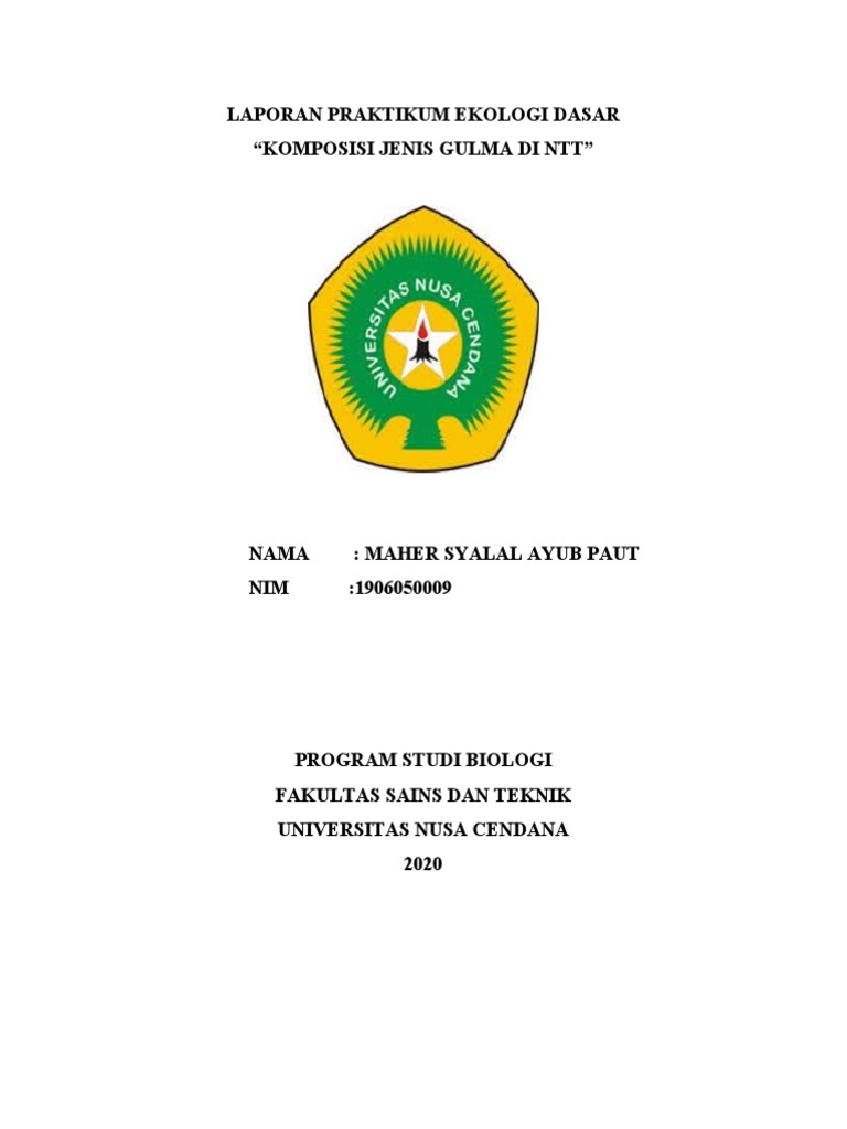 .Laporan Praktikum Ekologi Dasar 2020 | PDF