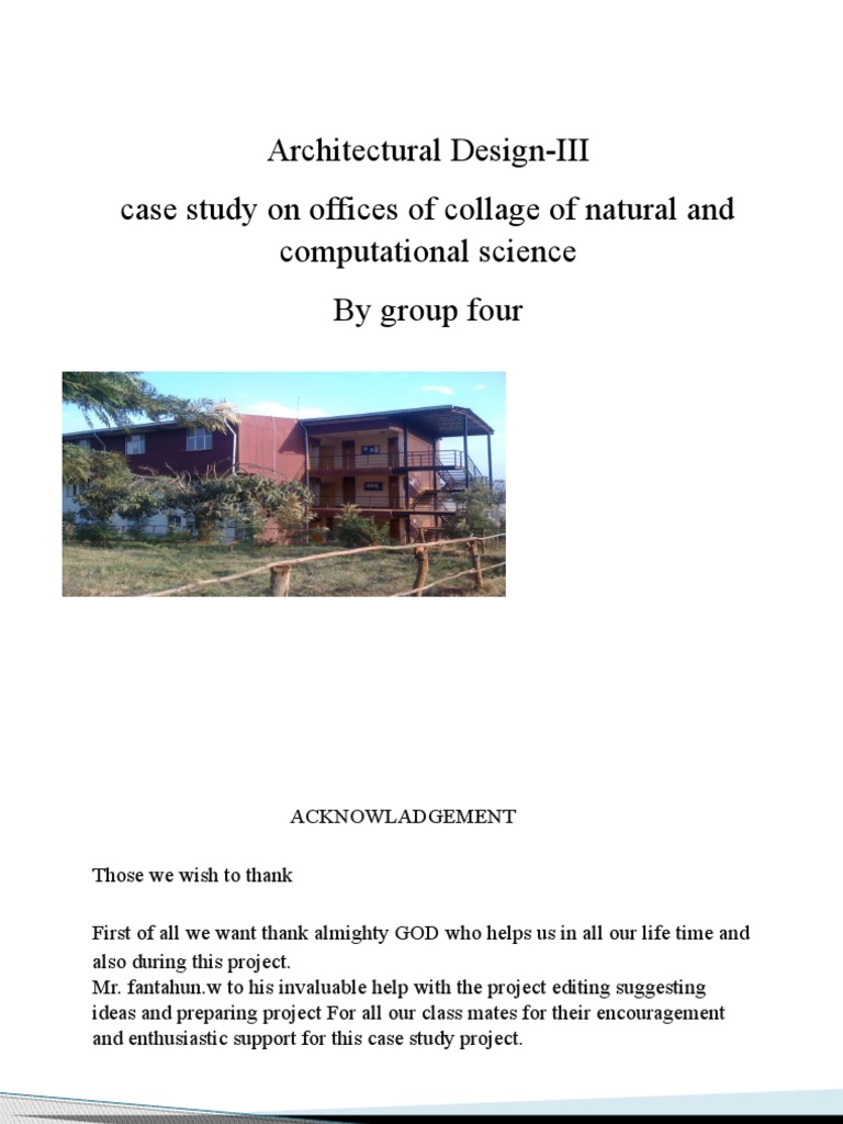 Architectural Case Study Analysis | PDF | Case Study | Wall