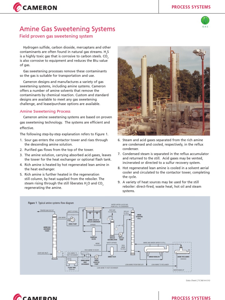 Amine Gas Sweetening | Natural Gas | Chemical Processes