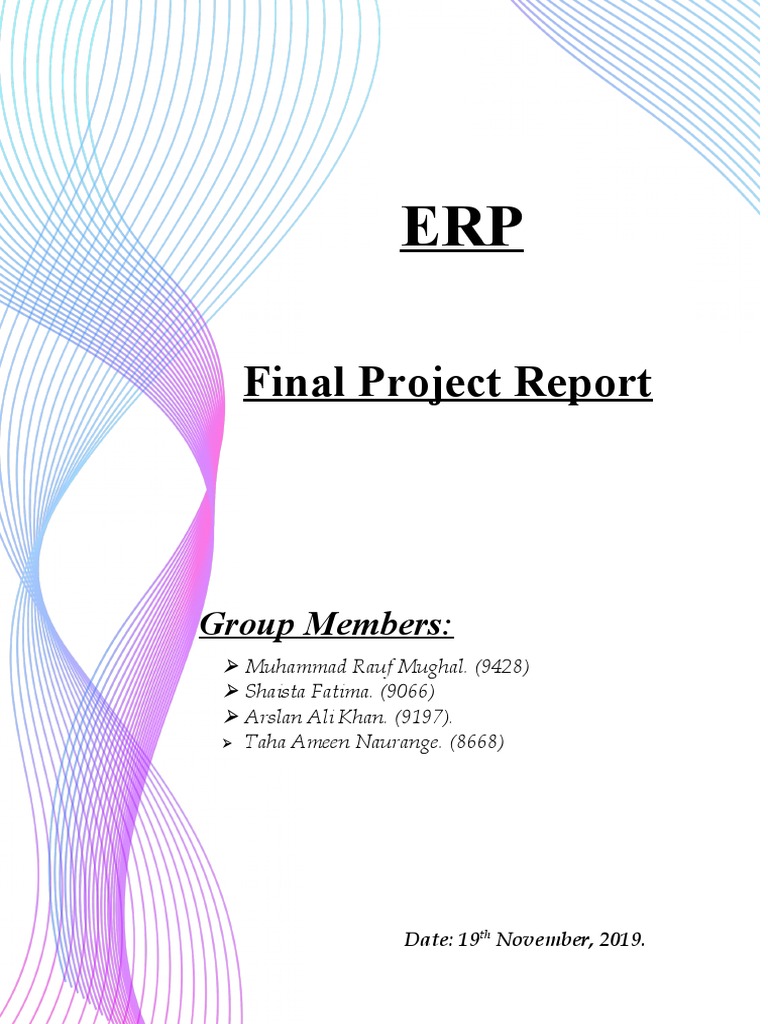 ERP - Final Project Report | PDF | Enterprise Resource Planning | Cloud Computing