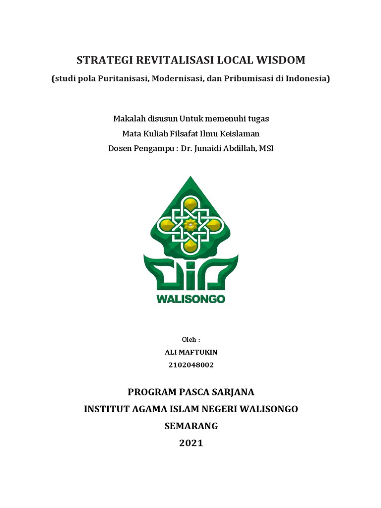 Revitalisasi Lokal Wisdom | PDF