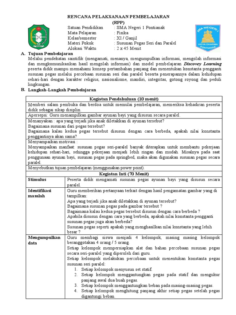 RPP Susunan Seri-Paralel. | PDF