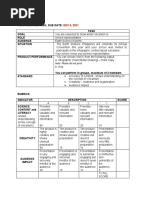 Talent Show Judging Sheet | PDF