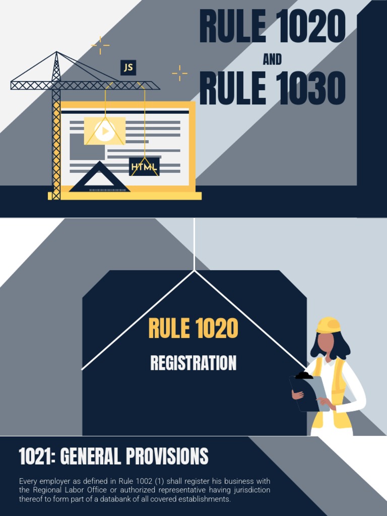 BOSH GROUP 2 Rule 1020 1030 | PDF | Occupational Safety And Health | Safety