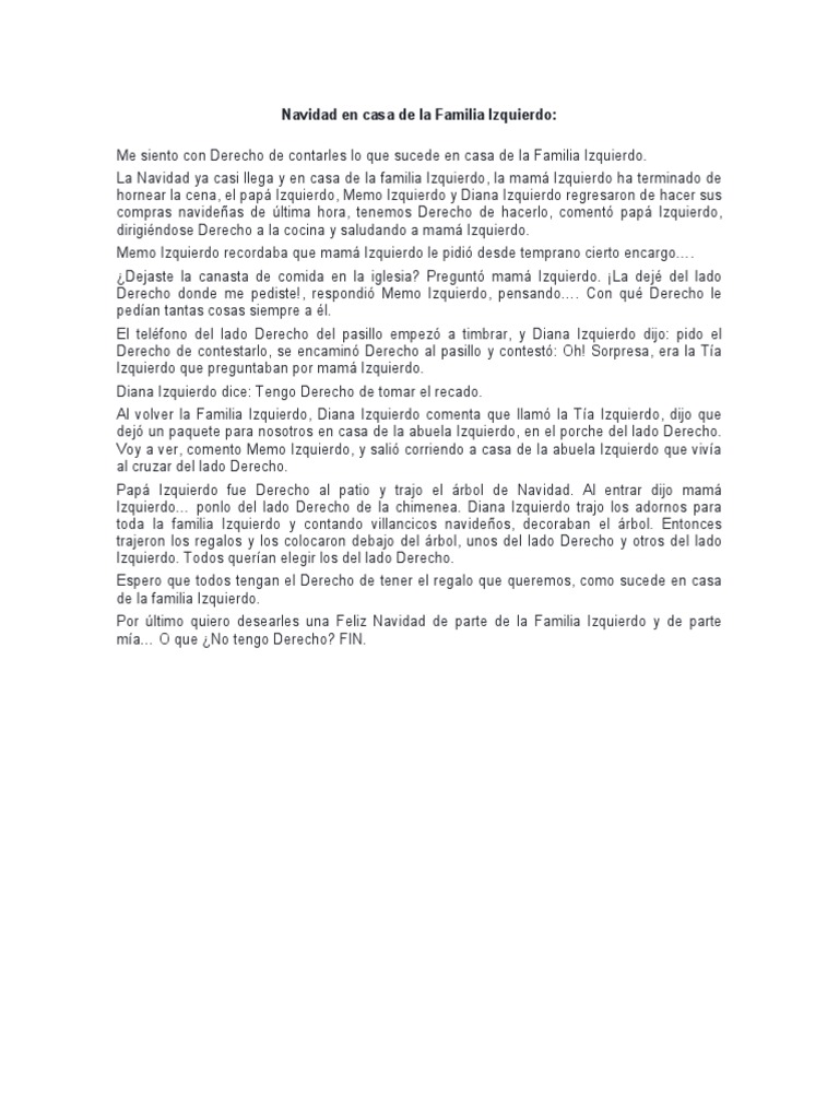 Navidad de La Familia Izquierdo | PDF