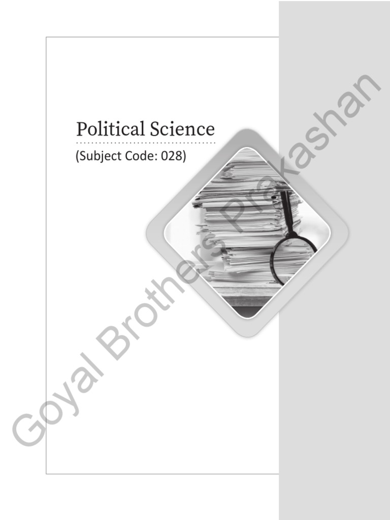Political Science Class-12 CBSE & MTP-1 | Download Free PDF ...