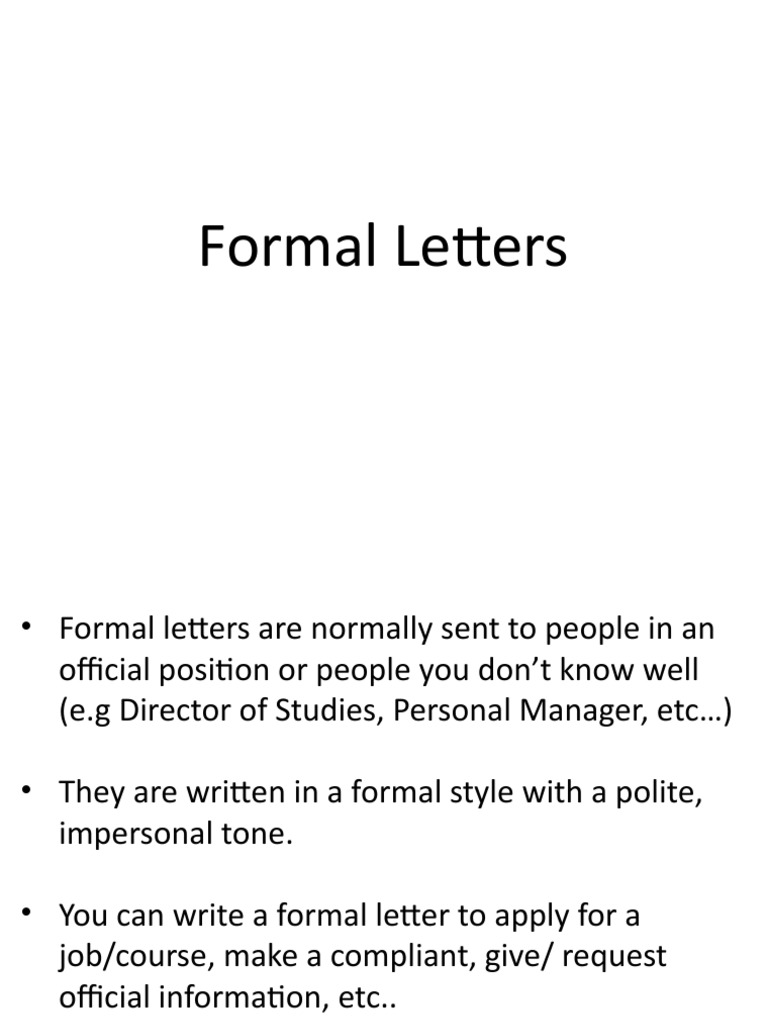 3 - Formal Letters | PDF | Teachers