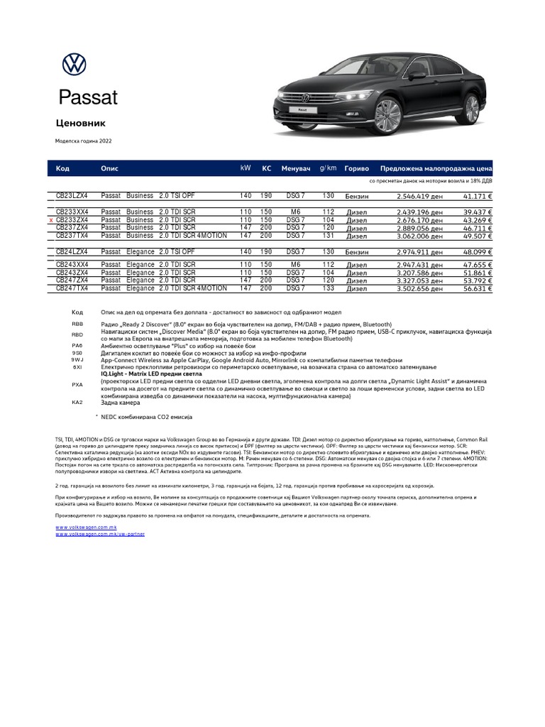 Passat cb2 10 2021 El Form | PDF | Motor Vehicle Manufacturers ...