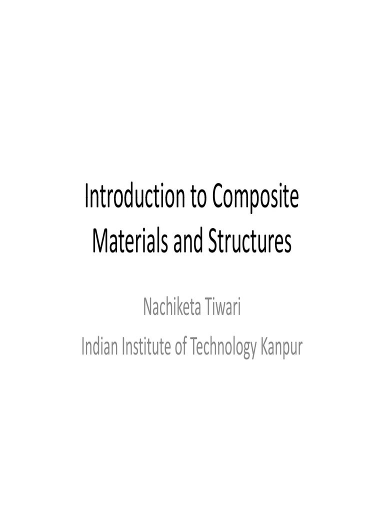 Introduction To Composite Materials | PDF | Composite Material | Fibers